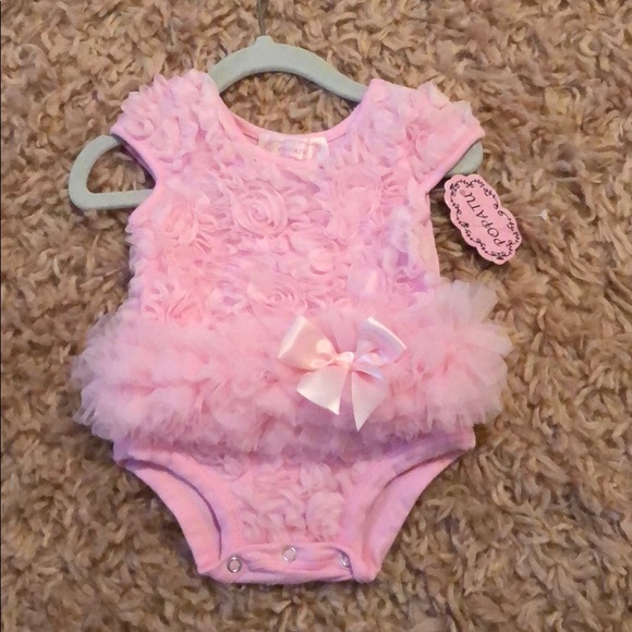 Popatu | Dresses | Nwt Popatu Baby Pink Ruffle Onesie Dress | Poshmark